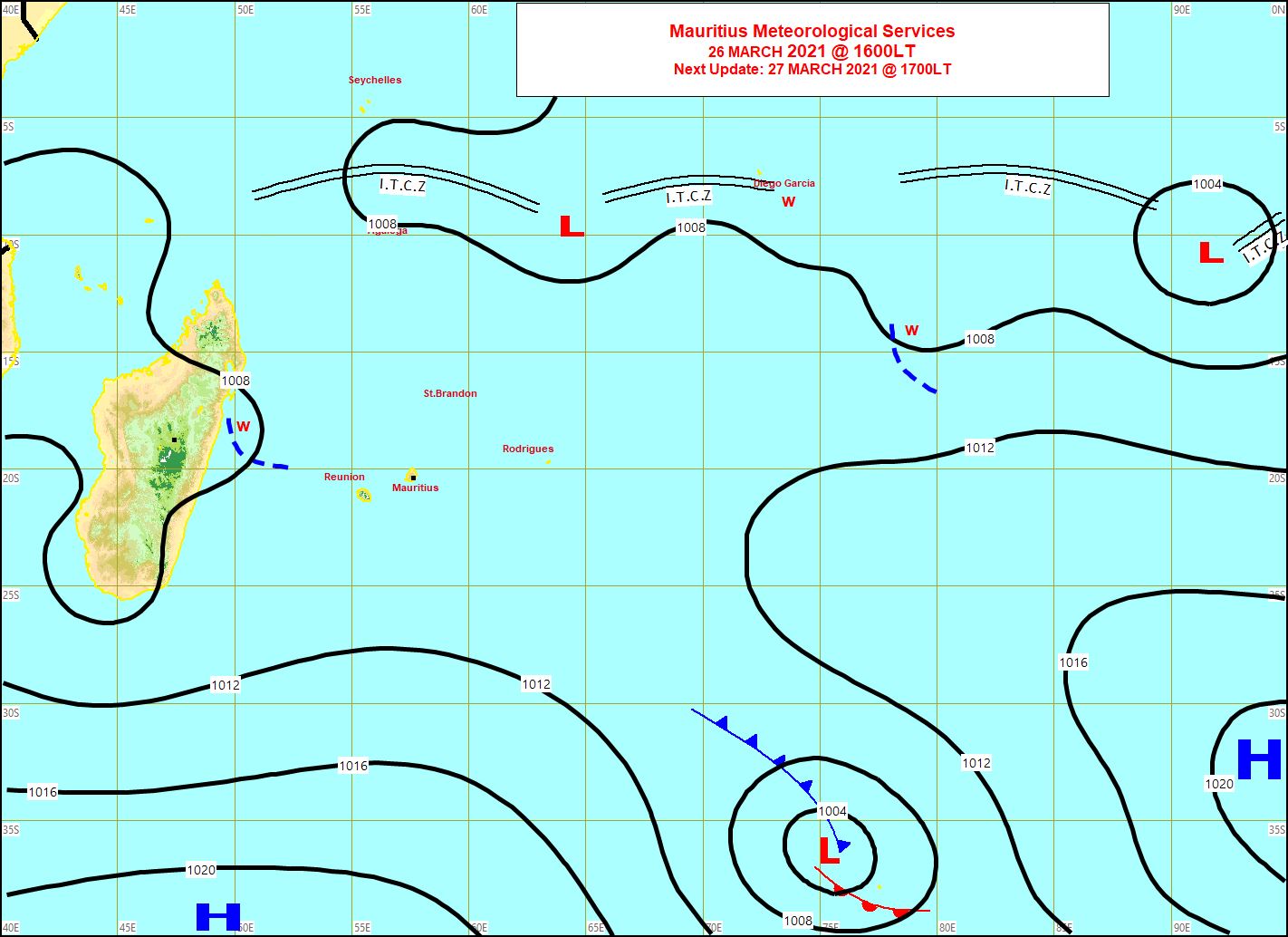 Météo : prévisions du samedi 27 mars 2021 | Mauritius Broadcasting ...